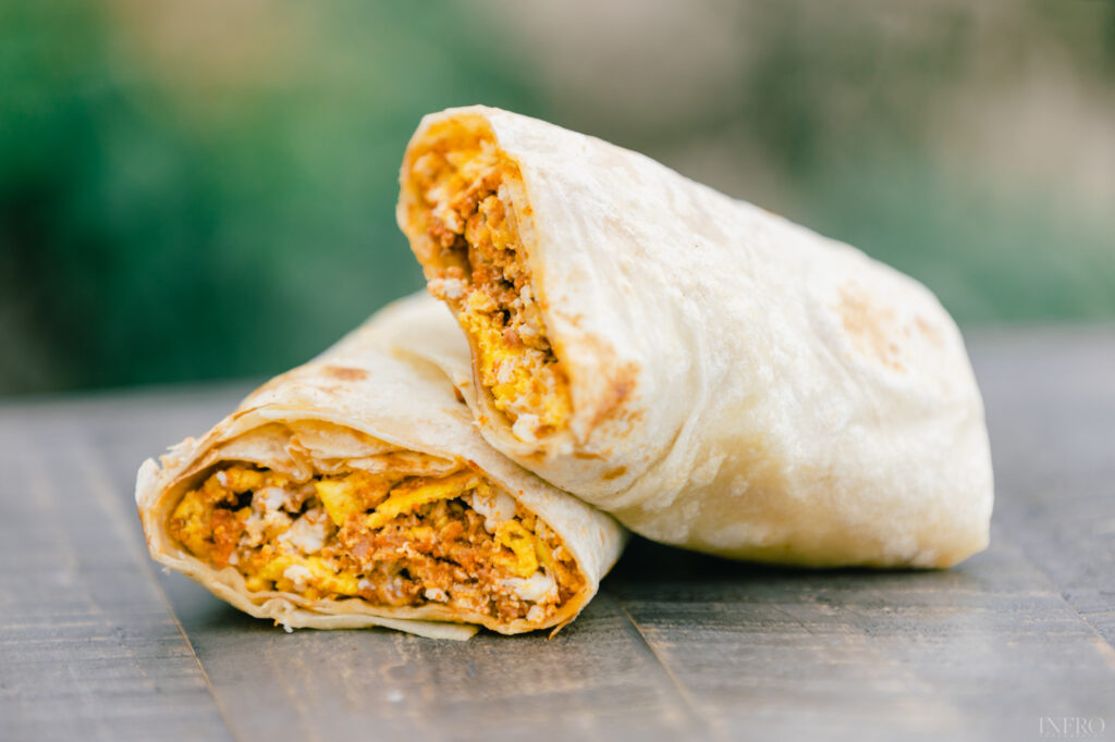 Chorizo And Egg Burrito Los Rancheros Taco Shop